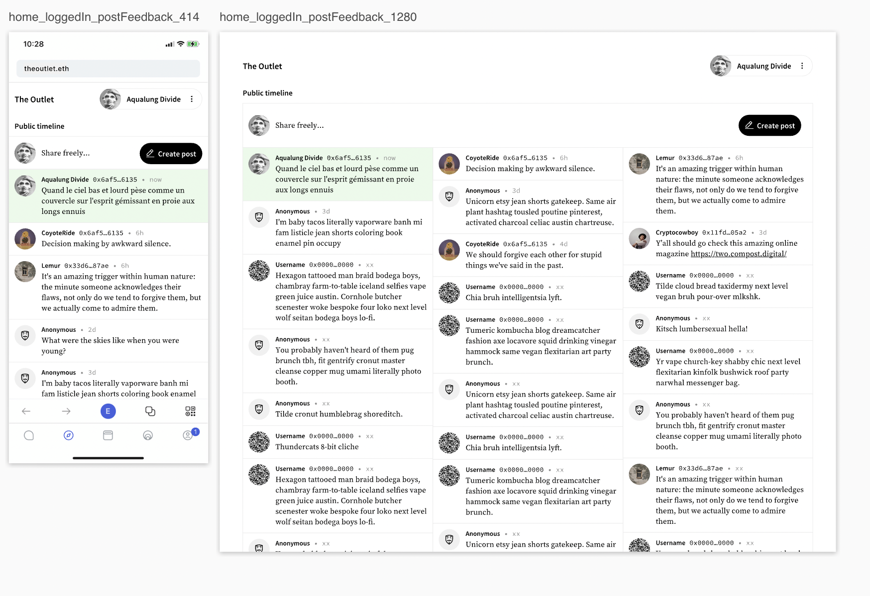 Epic 5: create post · Issue #26 · logos-innovation-lab/Kurate · GitHub