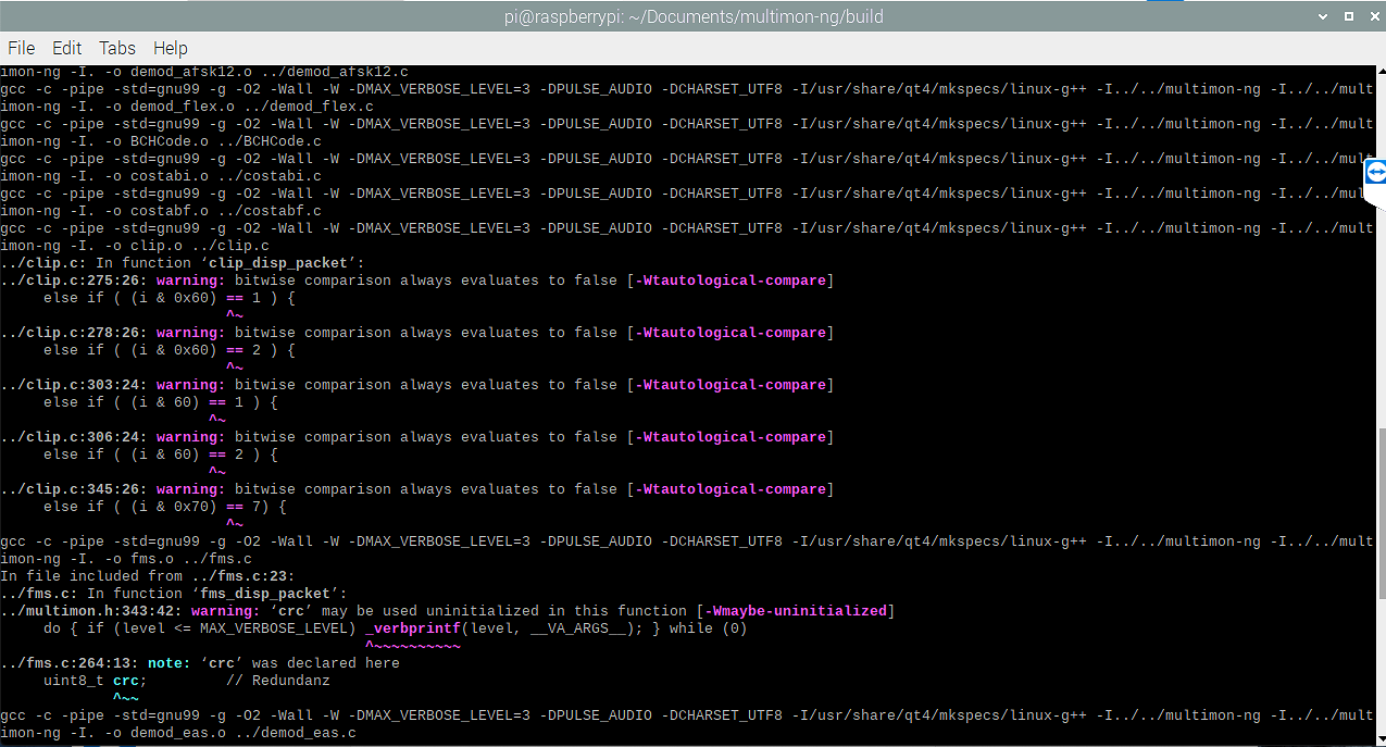 Error After Qmake Multimon Ng Pro · Issue 145 · Eliasoenal Multimon Ng · Github