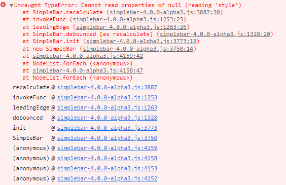 simplebar-react: Cannot read property 'style' of null · Issue #566 · Grsmto/simplebar · GitHub