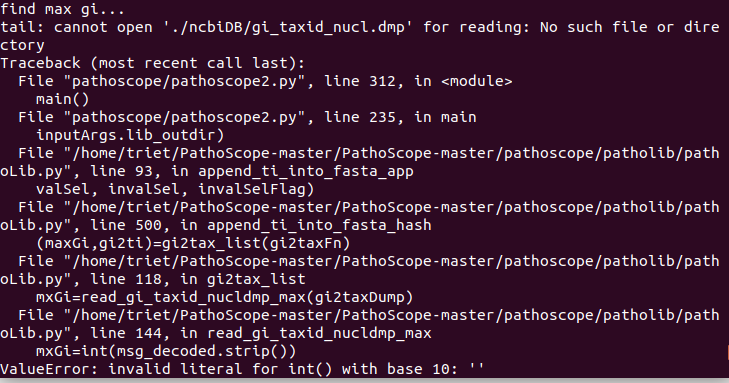 Trouble in set up library for pathoscope · Issue #23 · PathoScope/PathoScope · GitHub