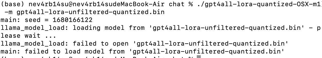 The quantized file cannot open the bin file · Issue #79 · nomic-ai/gpt4all · GitHub