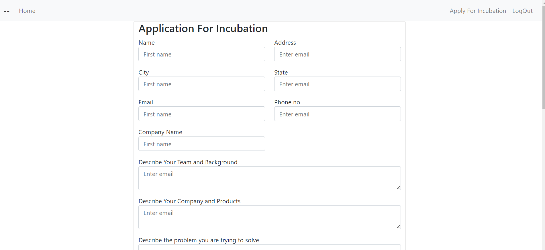 GitHub - sudev-e/incubation-management