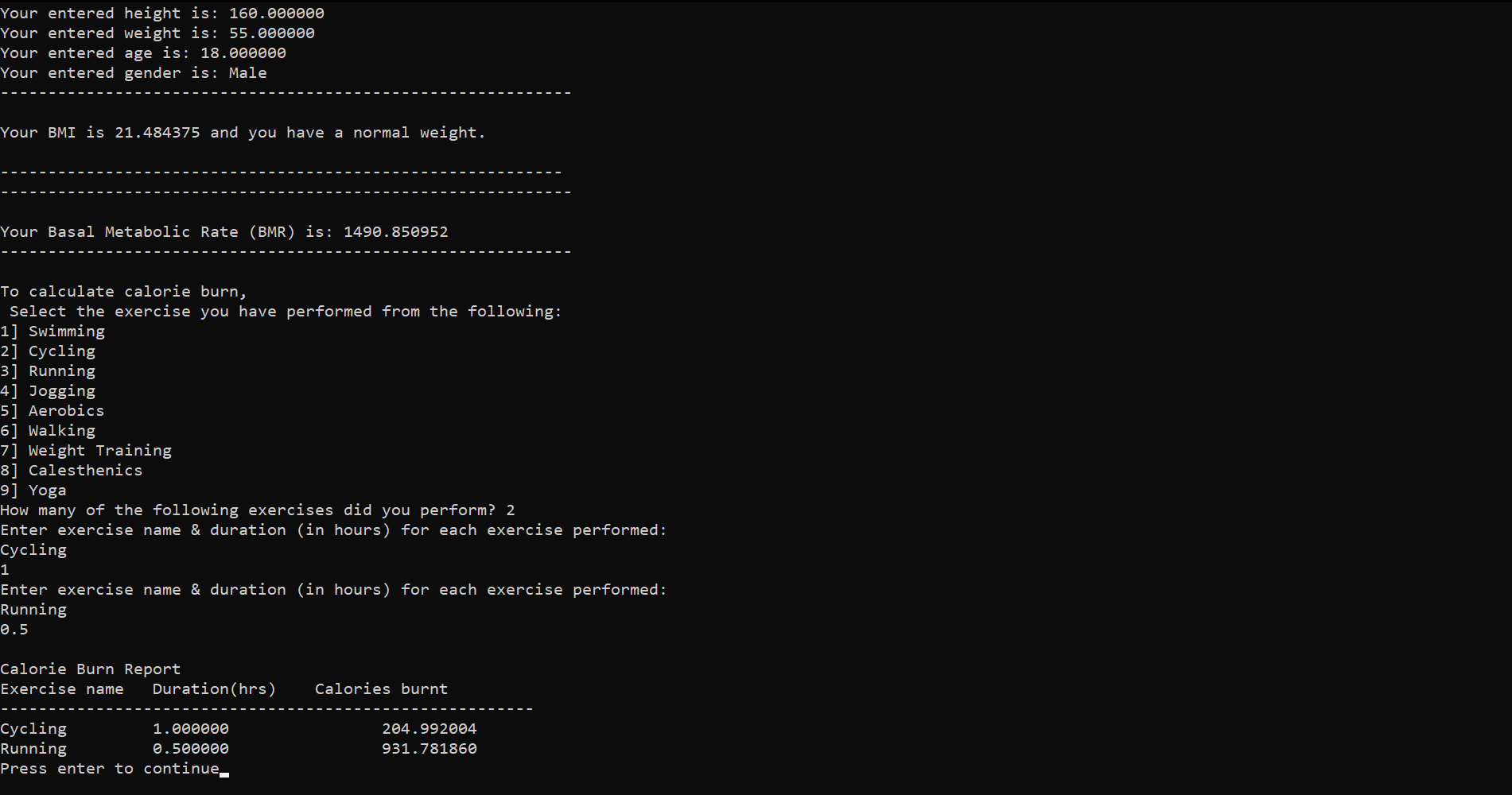 GitHub - yashyaks/caloriecounter: CP project