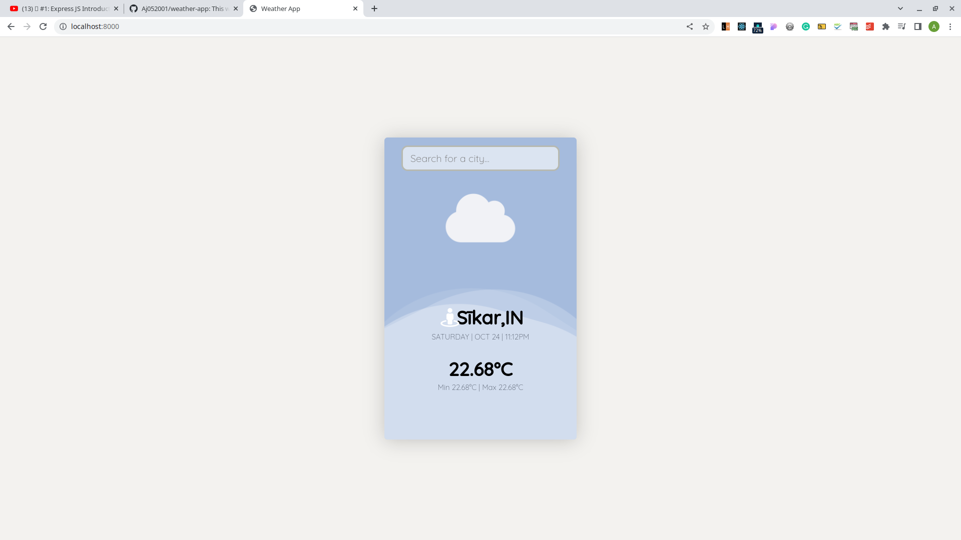 GitHub - Aj052001/weather-app: This website using html,css,js,nodejs
