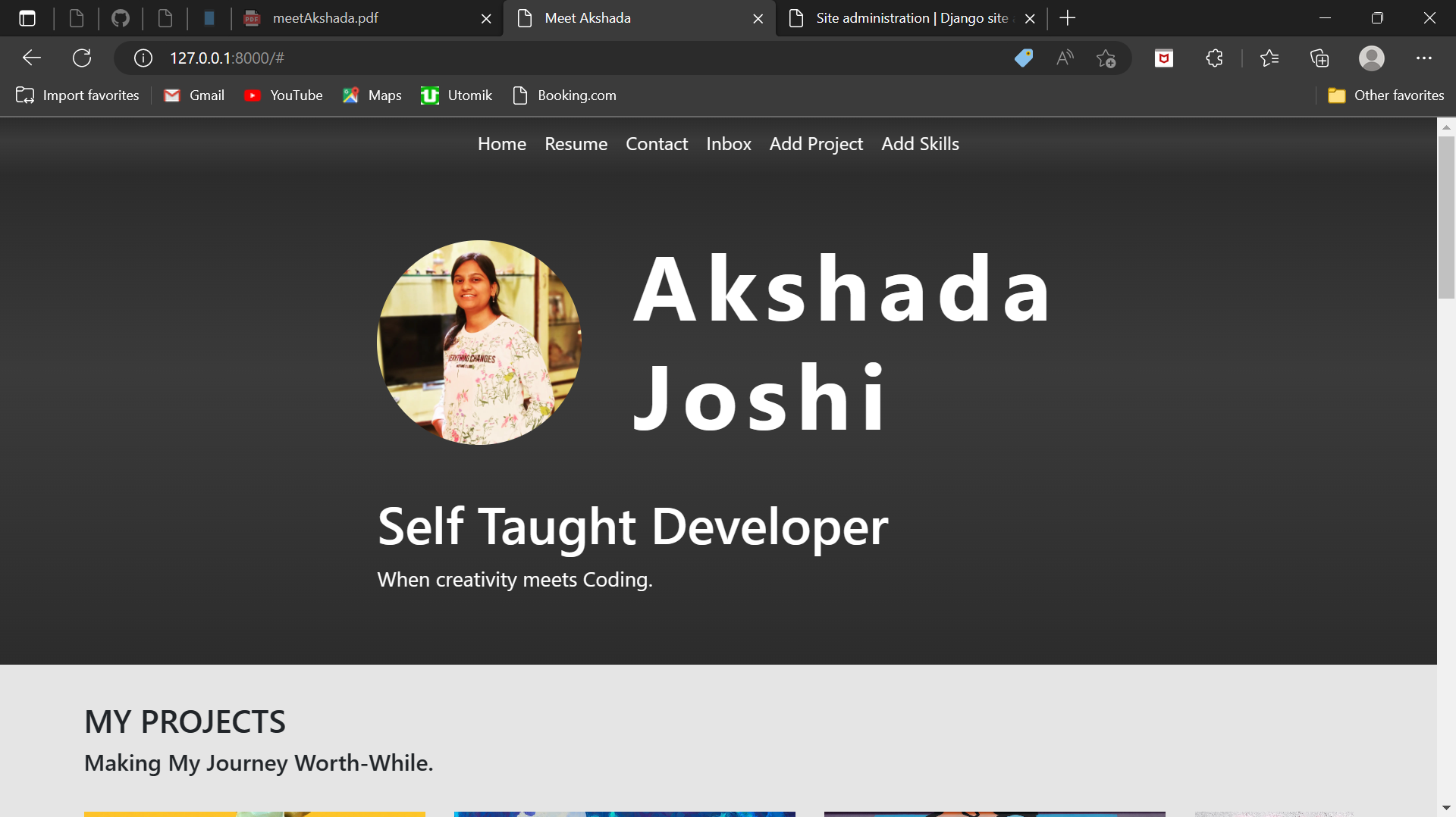 GitHub - joshiakshada0404/dev-portfolio