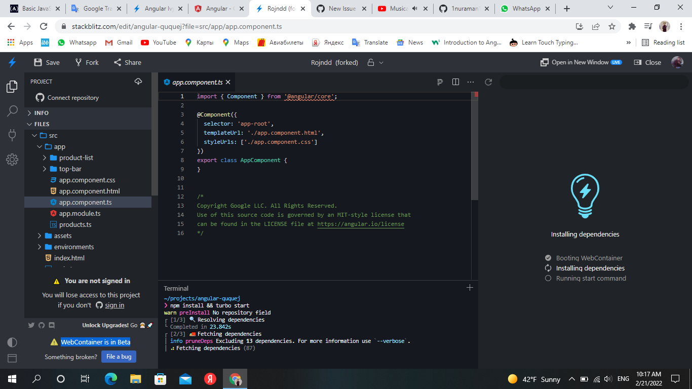 WebContainer is in Beta · Issue #599 · stackblitz/webcontainer-core · GitHub