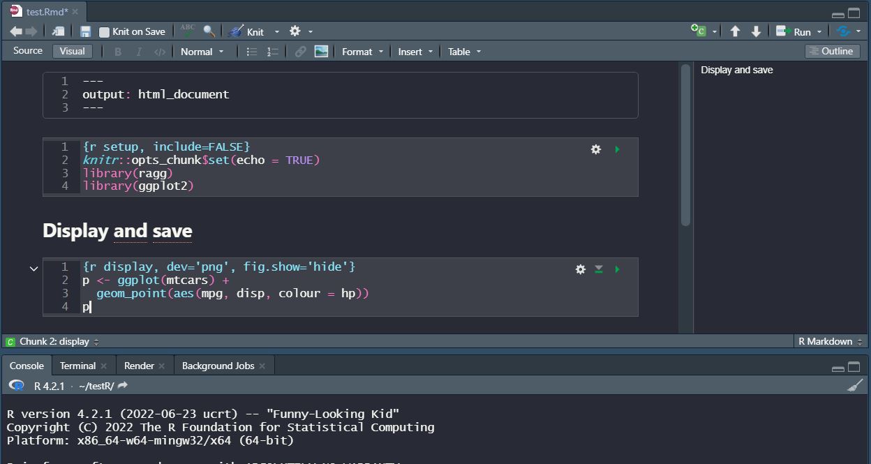 Visual breaks figure path generated by code placed inside `![](...)` replacing `` (accent) and ...