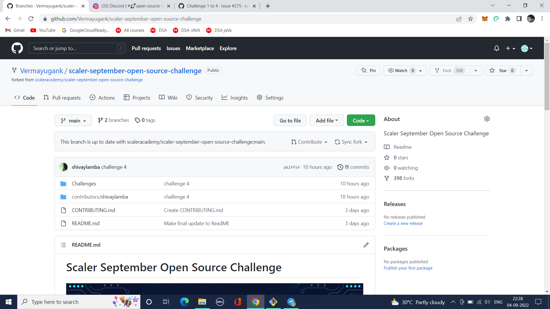 Yugank Verma · Issue #312 · scaleracademy/scaler-september-open-source-challenge-2022 · GitHub