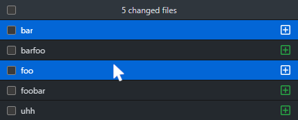 Changes selection unexpected behaviour · Issue #16355 · desktop/desktop · GitHub
