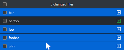 Changes selection unexpected behaviour · Issue #16355 · desktop/desktop · GitHub