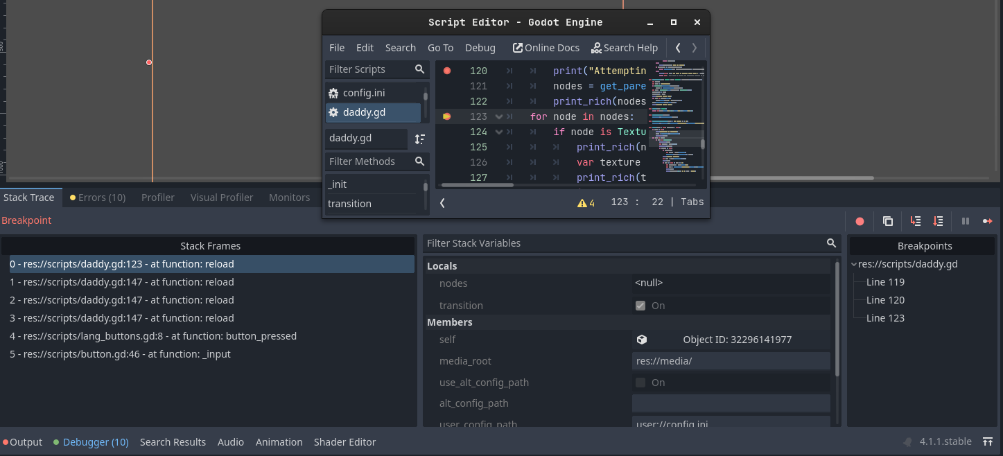Debugger displays ` ` for non-null value · Issue #81981 · godotengine/godot · GitHub