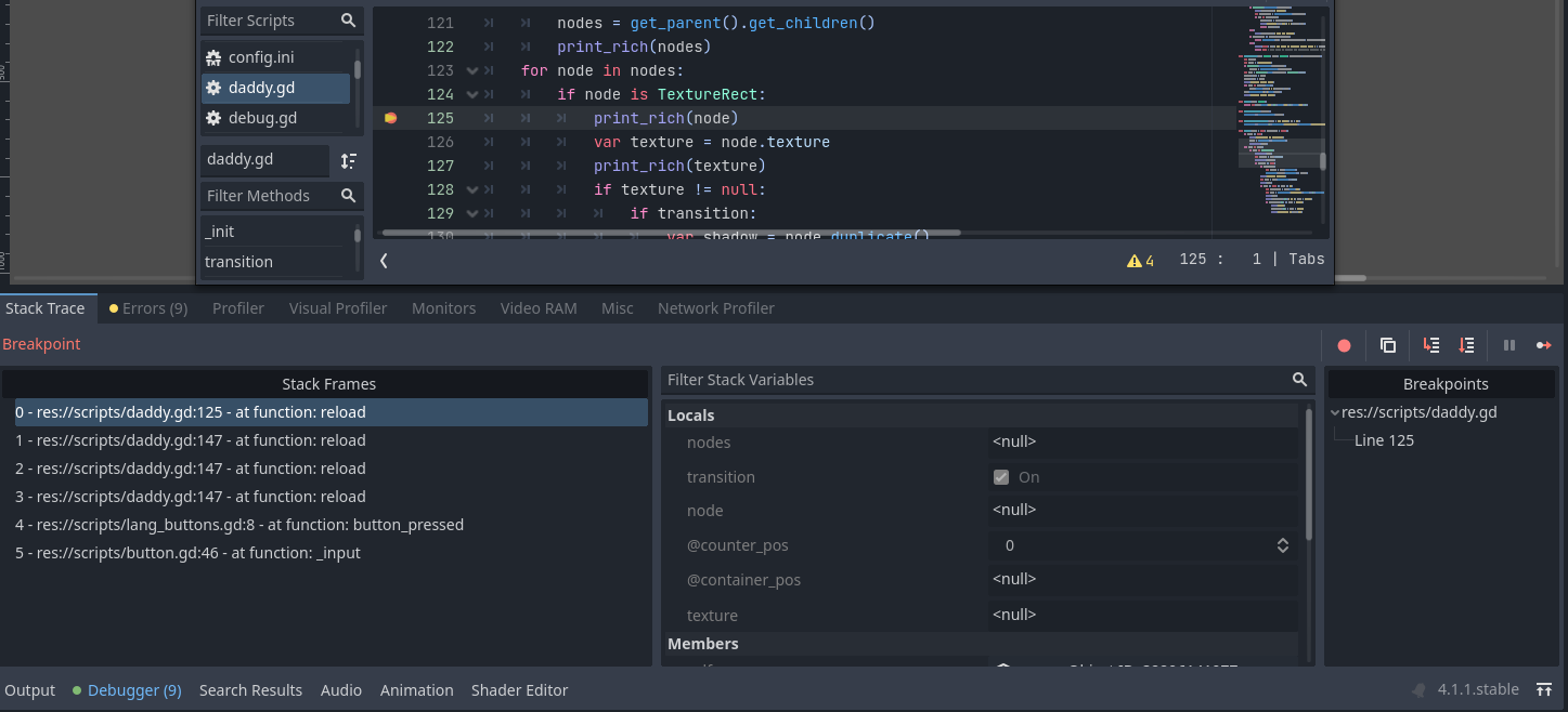 Debugger displays ` ` for non-null value · Issue #81981 · godotengine/godot · GitHub