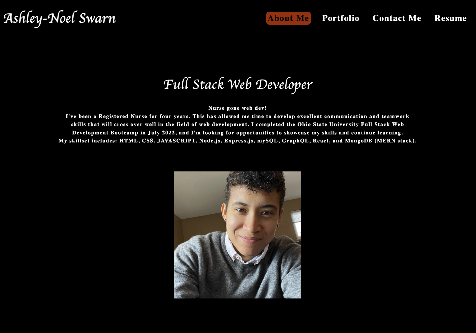 GitHub - ancs214/react-portfolio