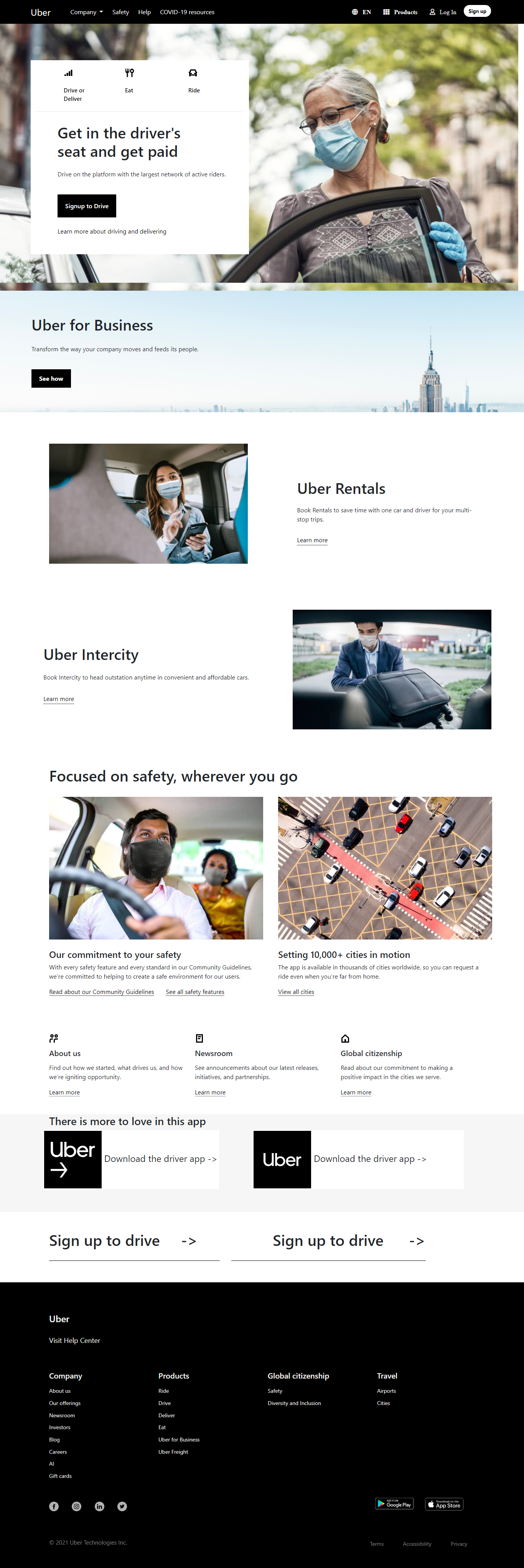 GitHub - tarunnarekar/Uber-UI: Uber-UI page using html, css and ...