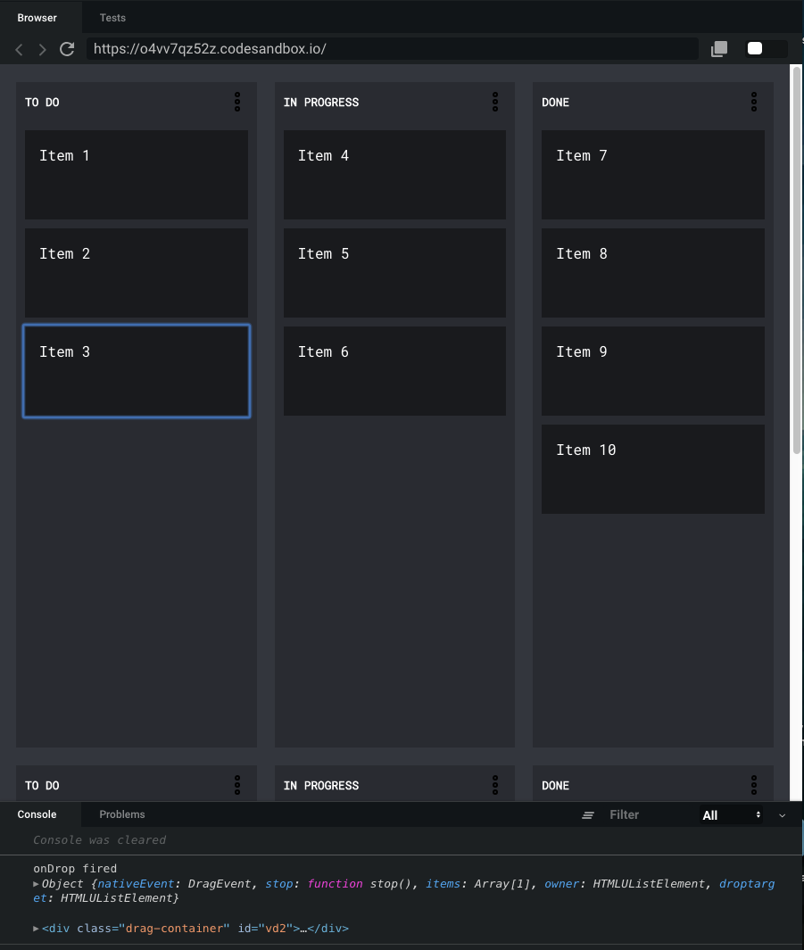 Can't have multiple vue-draggable components on same page · Issue #27 ... Can't have multiple vue-draggable components on same page · Issue #27 ...