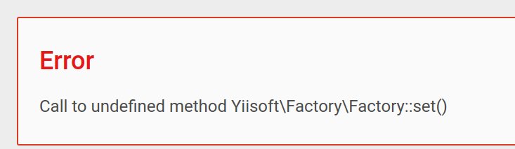 Error after update yiisoft/factory · Issue #164 · yiisoft/active-record · GitHub
