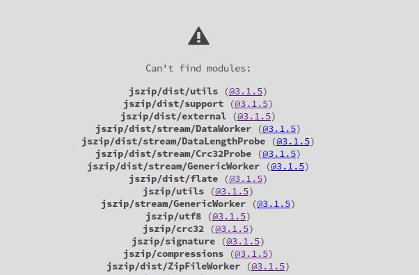 Missing Dependencies Error On Initial Load · Issue 250 · Stackblitzcore · Github
