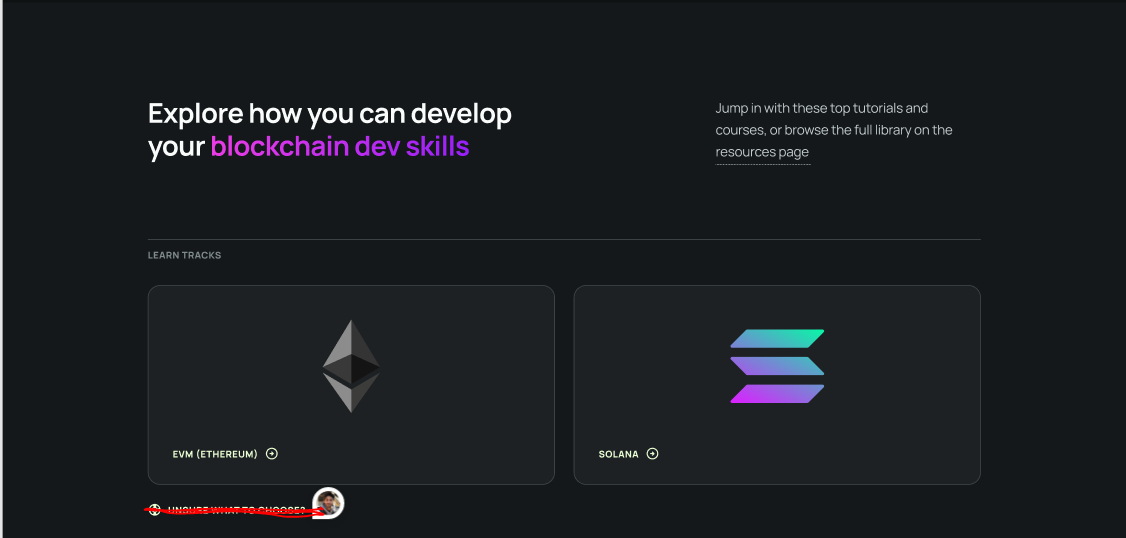 Redesign "explore how you can develop" learn tracks · Issue #267 · smartcontractkit/blockchain ...