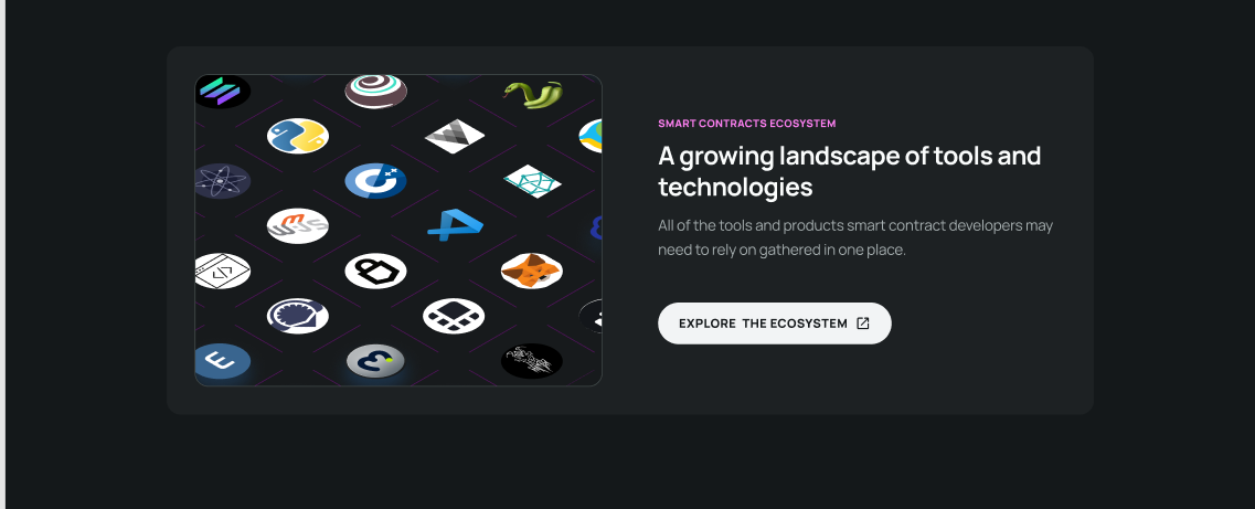 Redesign the "explore the ecosystem" banner in the homepage · Issue #270 · smartcontractkit ...