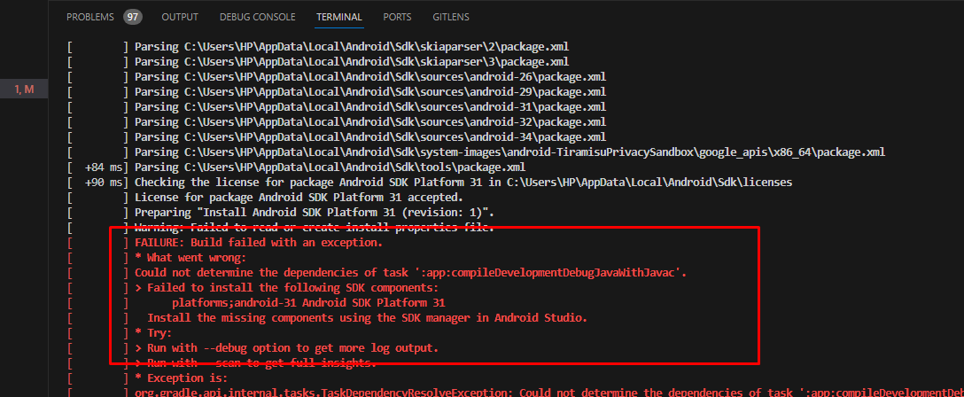 Could Not Determine The Dependencies Of Task App 0433