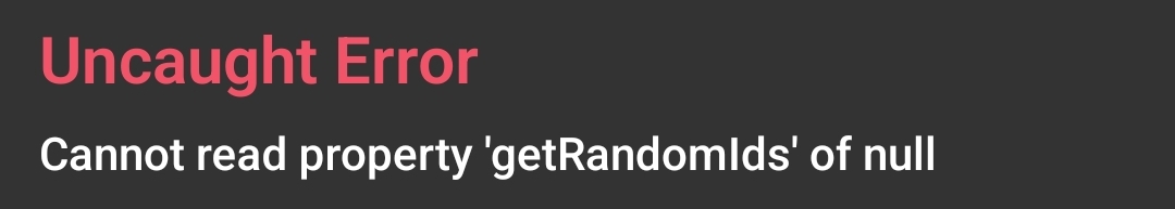 getRandomIds of null with new version 0.26 · Issue #1592 · Nozbe/WatermelonDB · GitHub