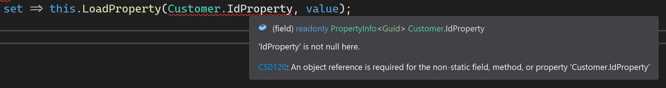 CSLA0008 - Doesn't detect `static` missing from a backing field definition · Issue #2334 ...