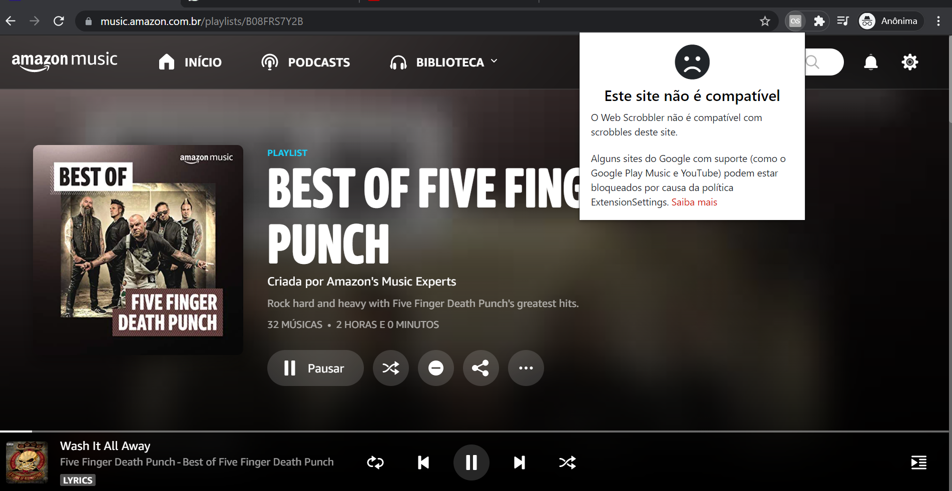Amazon Music bug · Issue #2978 · web-scrobbler/web-scrobbler · GitHub