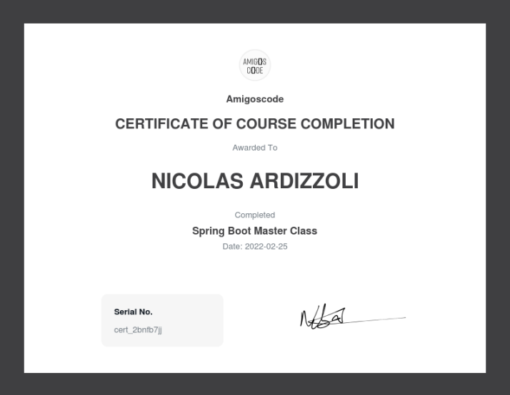 GitHub - nicoardizzoli/springbootmasterclass