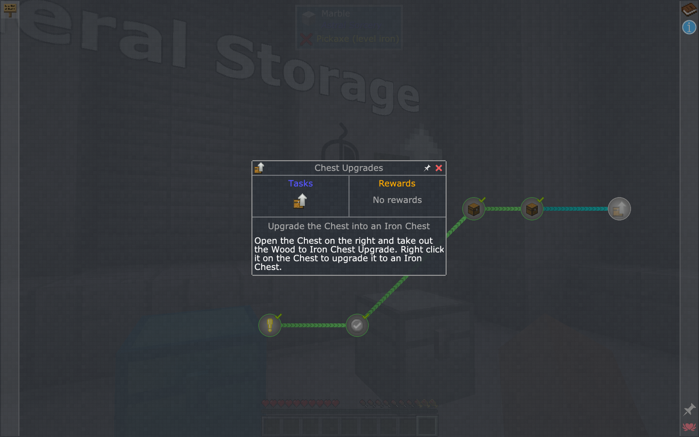 [Bug]: When I do the quest to right click on the wooden chest to add ...