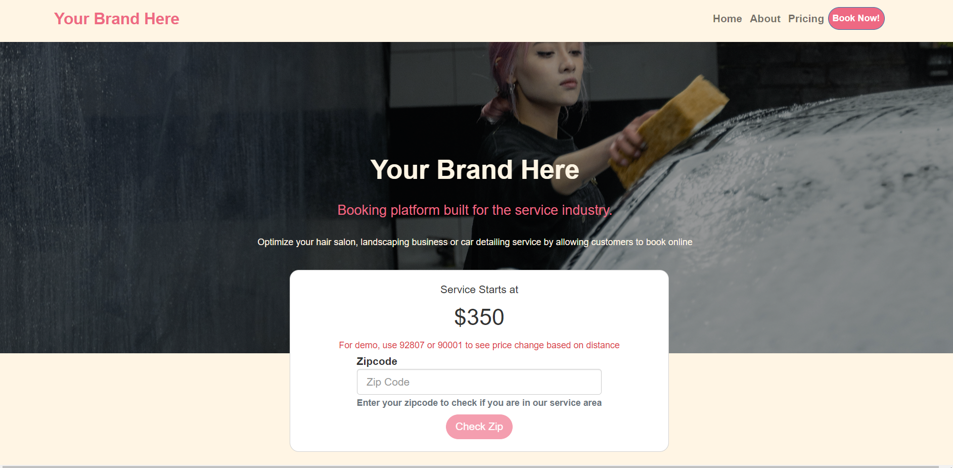 GitHub - Kam-Mivehchi/Service-Booking-System: A template for a business website that allows ...