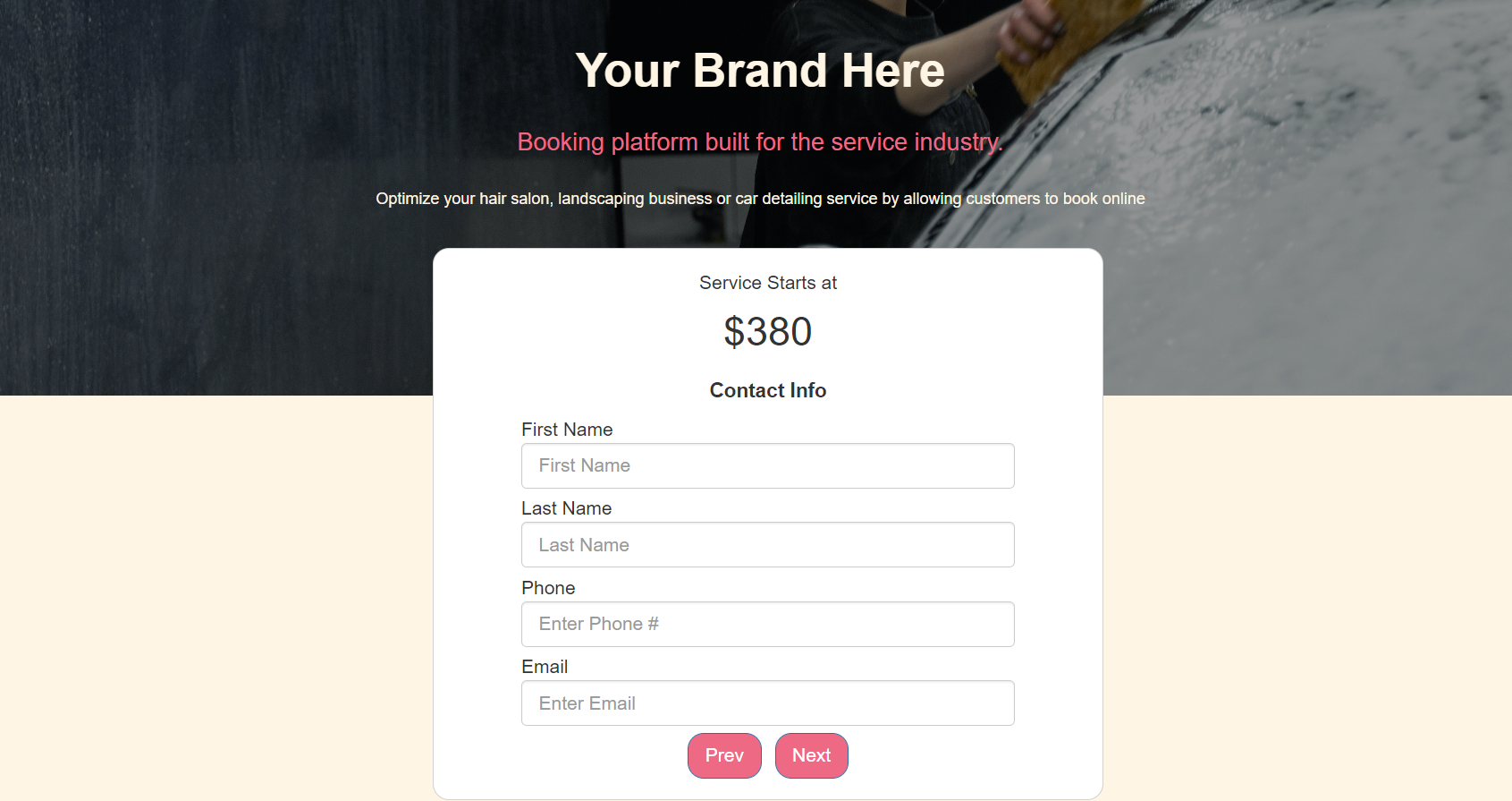 GitHub - Kam-Mivehchi/Service-Booking-System: A template for a business website that allows ...