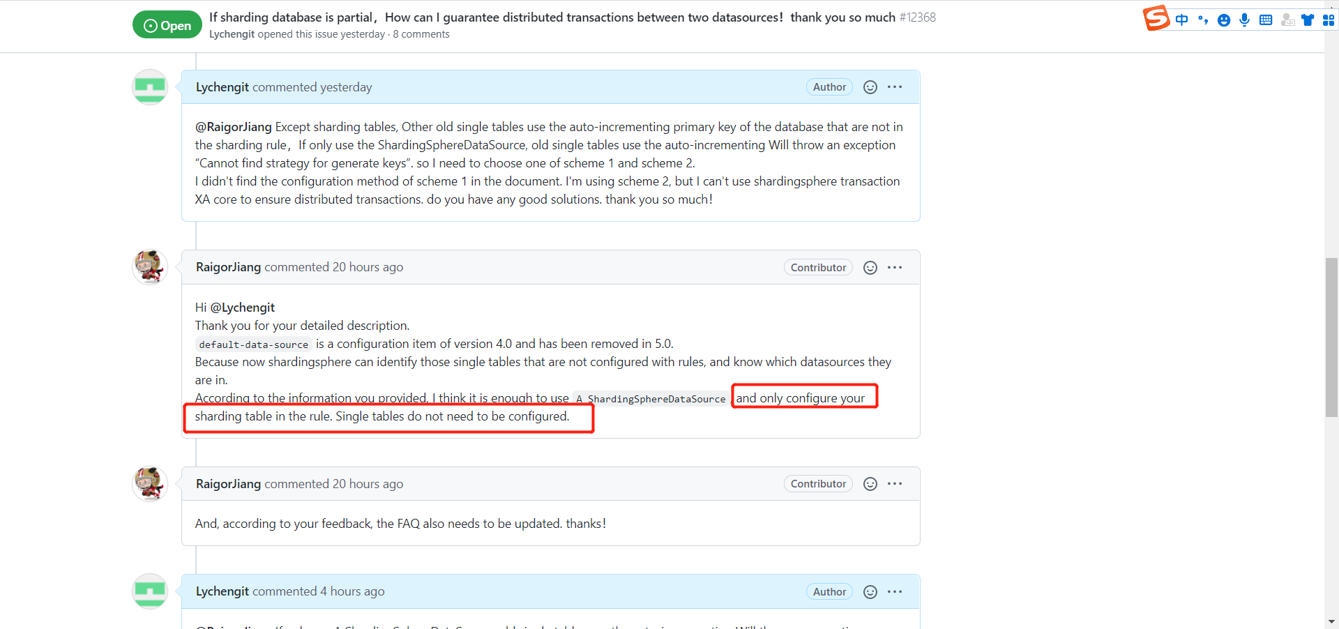 If sharding database is partial，How can I guarantee distributed transactions between two ...