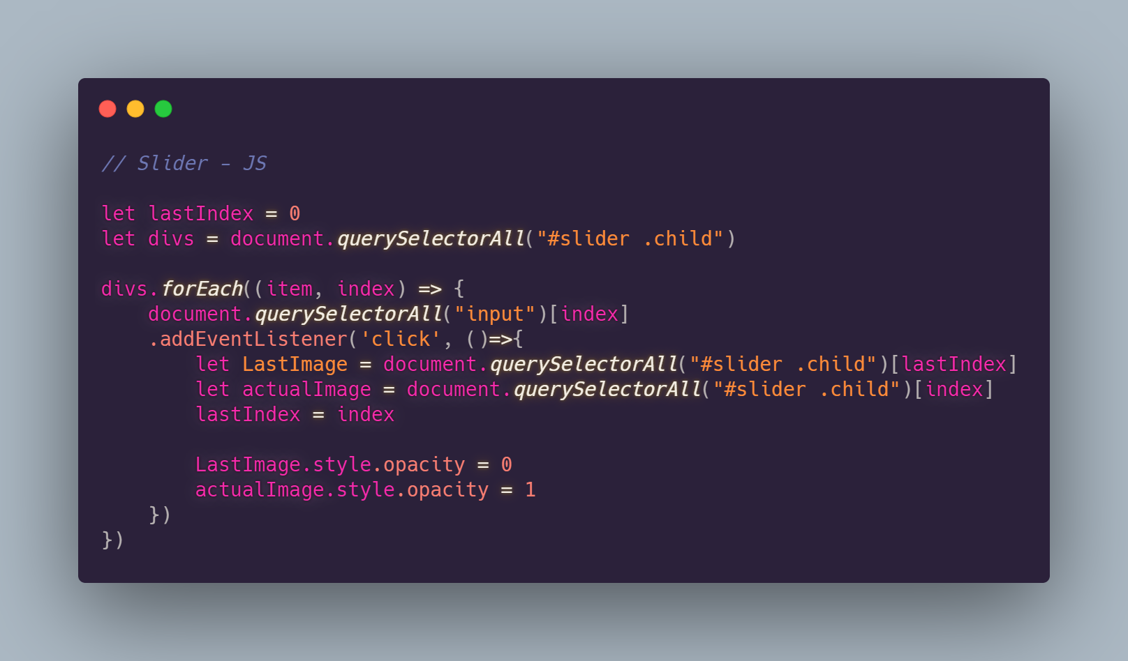 GitHub - HermandoThiago/Slider-javascript: Slider de conteúdo ...