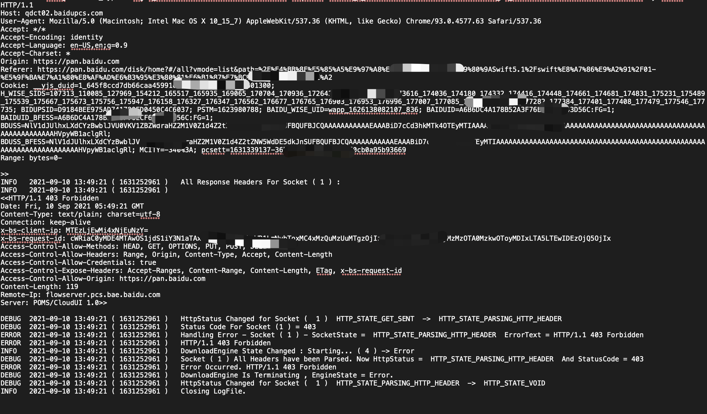 下载出现http/1.1 403、http/1.1500 error · Issue #60 · syhyz1990/baiduyun ...