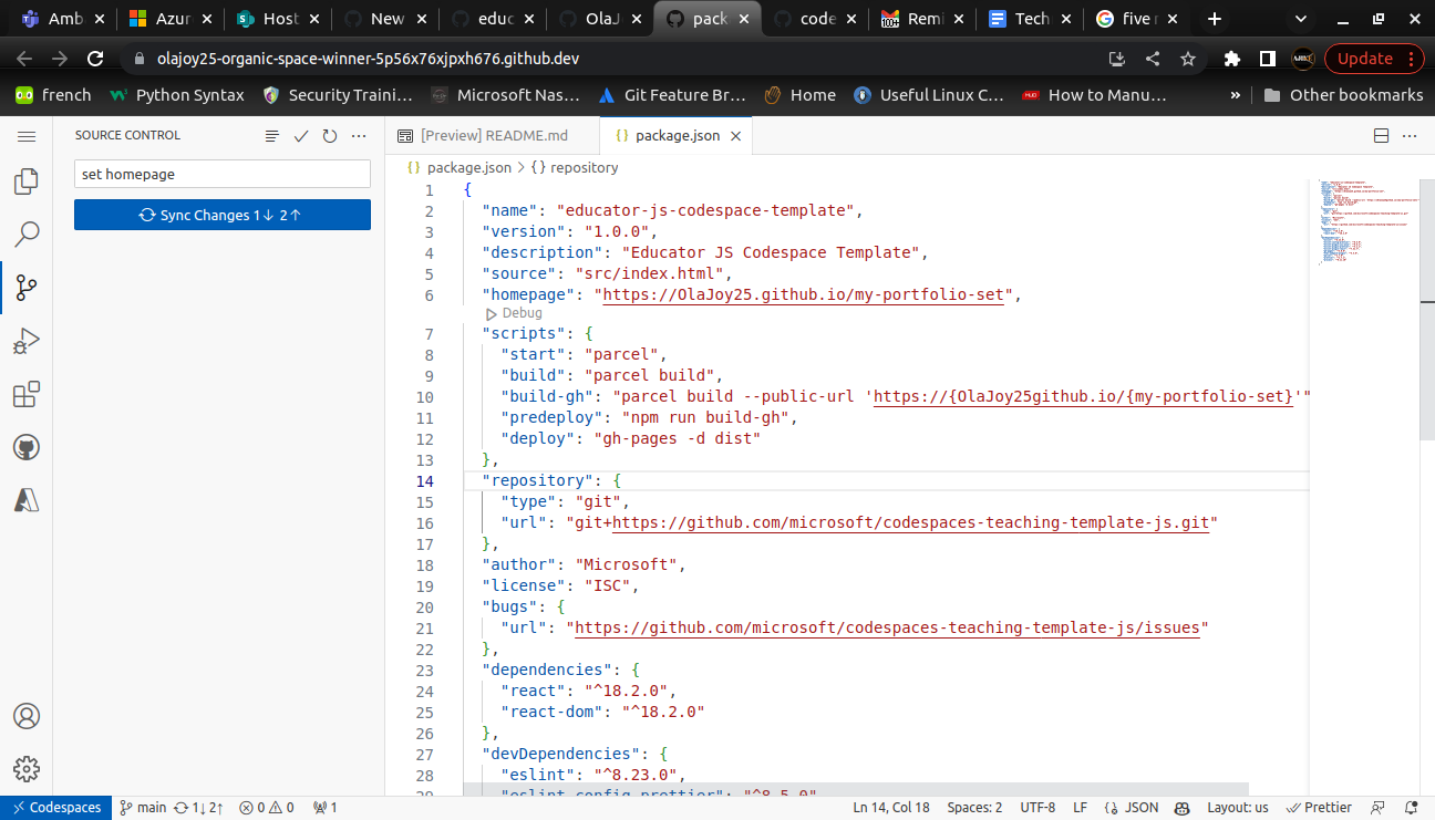 Issue with Commiting to github after sucesfully deploying · microsoft SATechnicalOnboarding ...
