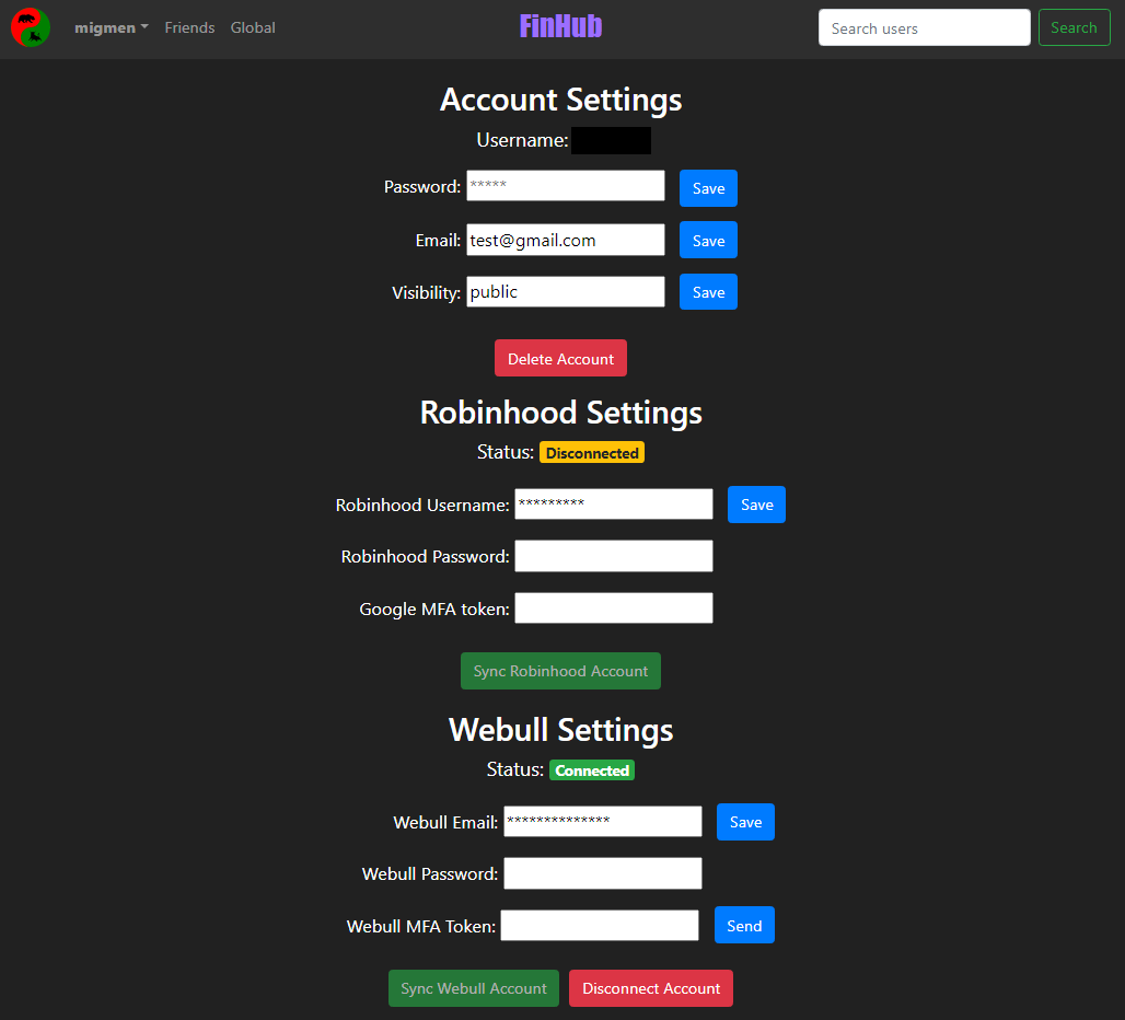 GitHub - miguelmcell/Finhub: Social way to track market performance ...