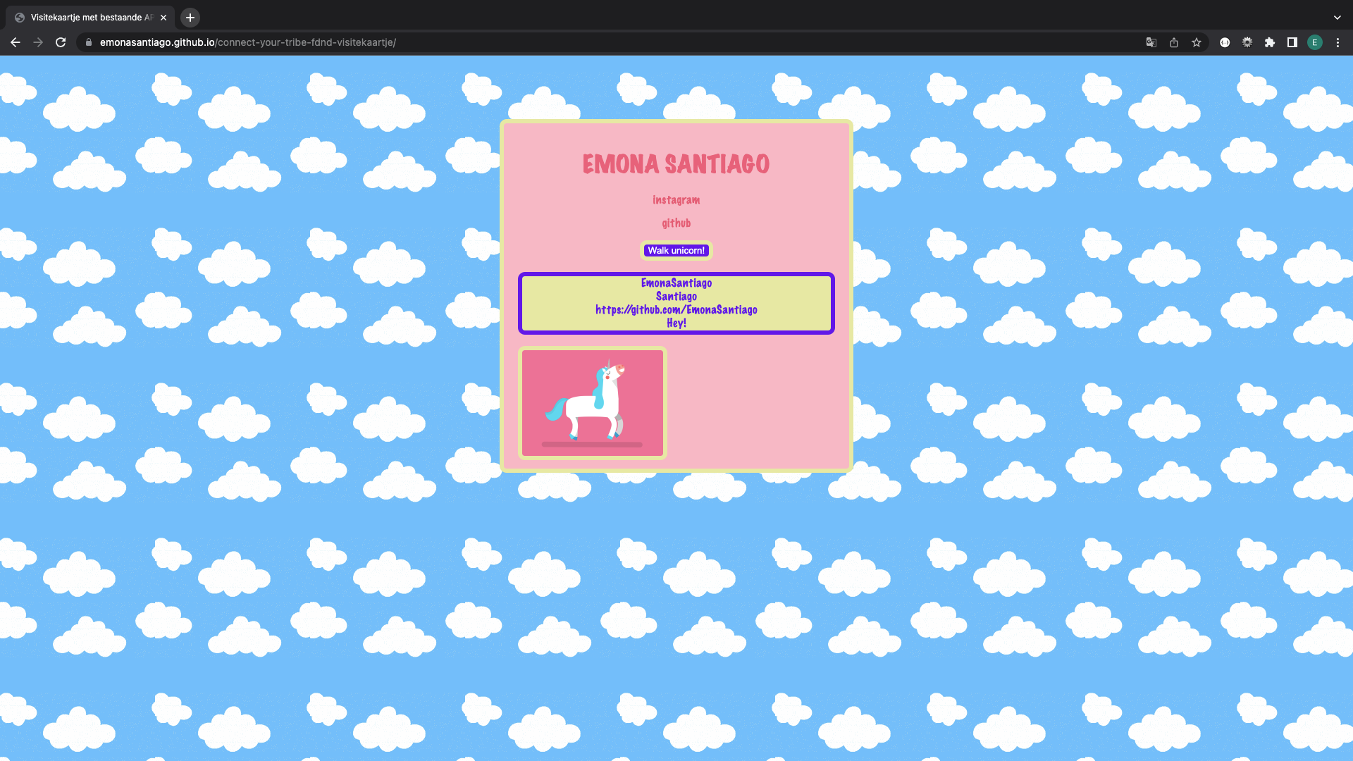 GitHub - EmonaSantiago/connect-your-tribe-fdnd-visitekaartje: Redesign je visitekaartje op basis ...