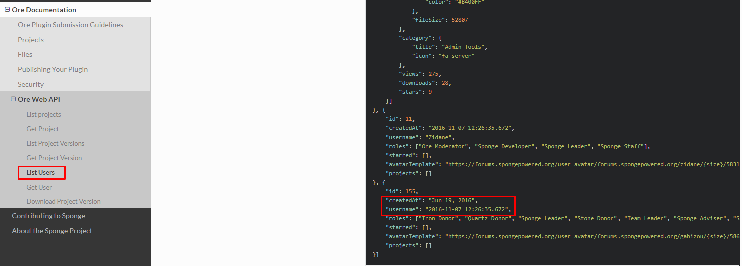 Mistype in "List Users" section of Ore Web API · Issue #665 · SpongePowered/SpongeDocs · GitHub