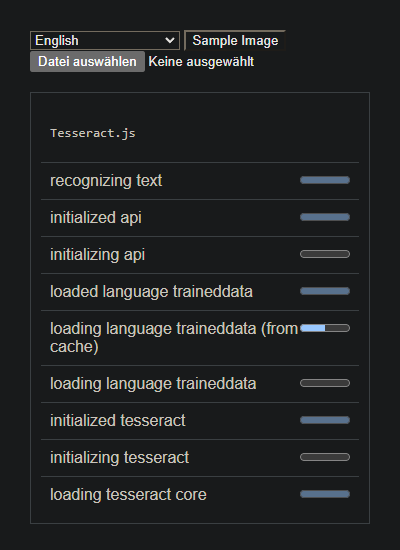 Progress Of Step Recognizing Text No Longer Gets Logged · Issue 655 · Naptha Tesseract Js