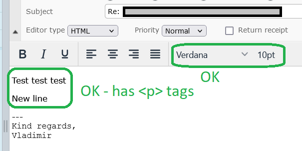 Broken formatting when switching editor from plaintext to HTML · Issue ...