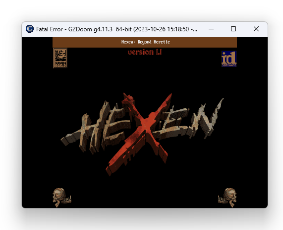 [BUG] Startup screen does not disappear if the game fails to start · Issue #2256 · ZDoom/gzdoom ...