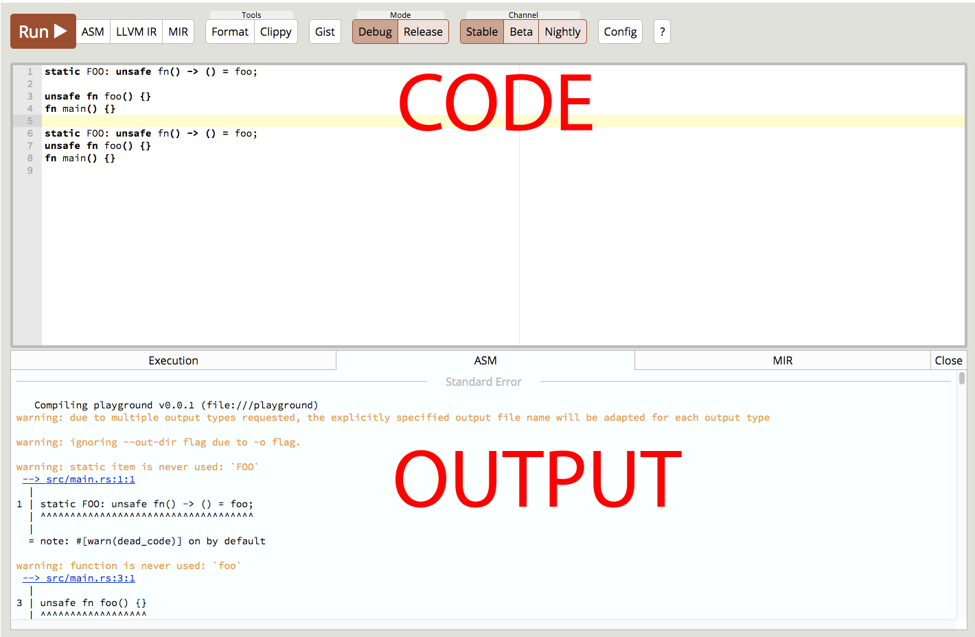 Show assembly side-by-side like rust.godbolt.org does · Issue #210 ...