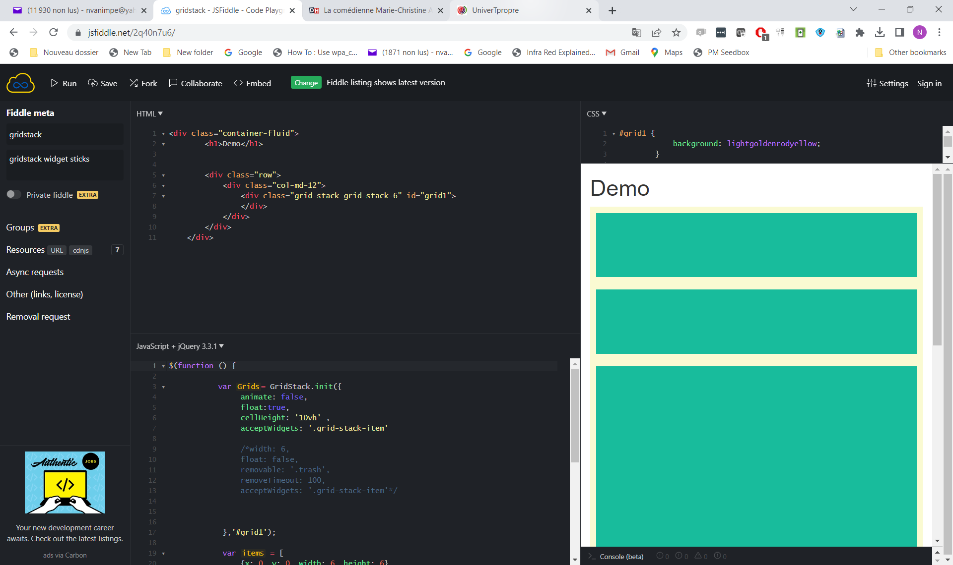 One Column Mode Initial Sorting Problem · Issue 2224 · Gridstack Gridstack Js · Github