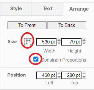 The "Autosize" command does not work in horizontal direction; the ...