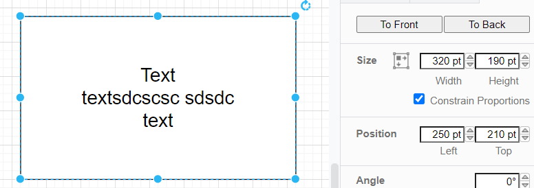 The Autosize Command Does Not Work In Horizontal Direction The Constrain Proportions