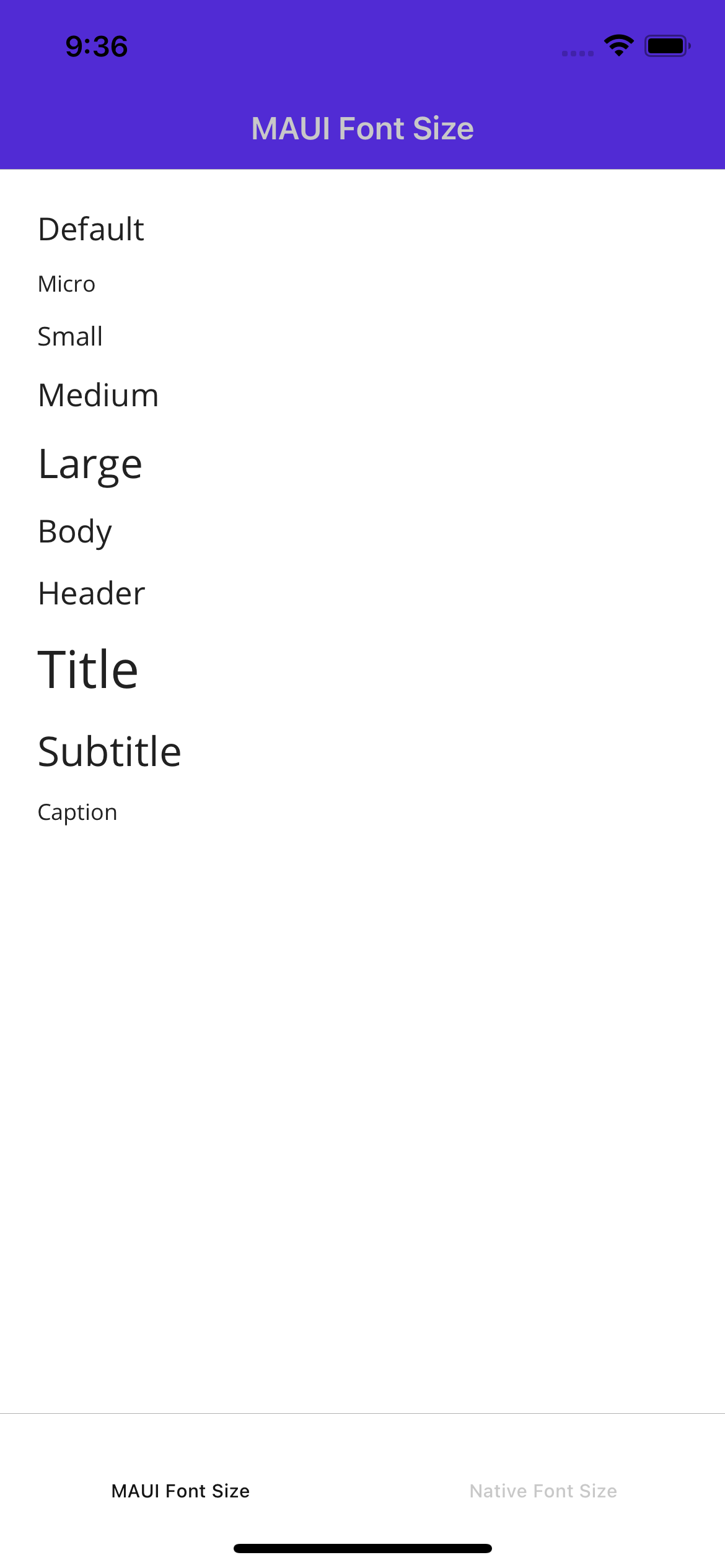 Label With Fontsizeheader Is Enormous On Android And Tiny On Ios · Issue 7428 · Dotnetmaui 