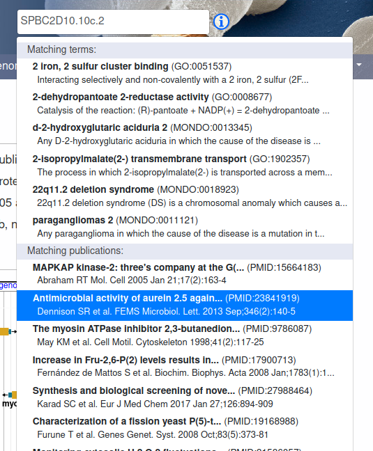 Allow Transcript Ids In Quick Search · Issue 1651 · Pombasewebsite · Github