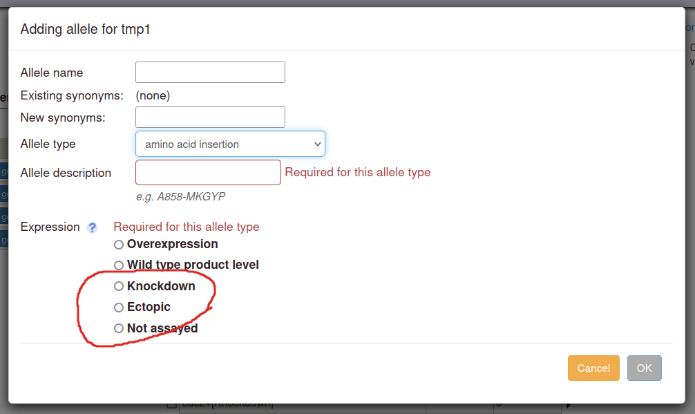 Add Ectopic Expression Option For Alleles · Issue 2723 · Pombasecanto · Github 