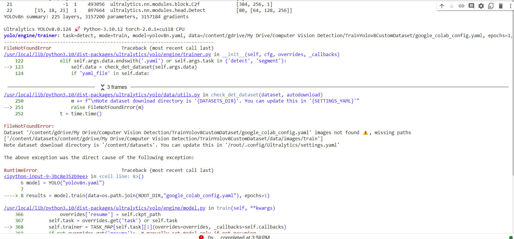 File not found errors · Issue #3479 · ultralytics/ultralytics · GitHub