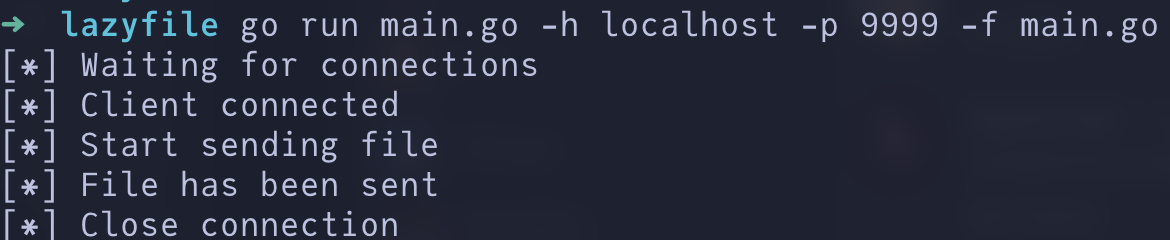 Github Nopfx Lazy File Simple Go Script To Send Receive Xor Ed File Over Tcp